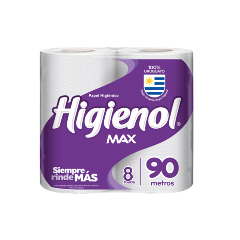 Higienol MAX 90m x8 rollos - Tienda Popular